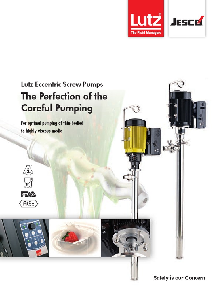 Lutz Eccentric Screw Pumps Overview | PDF | Pump | Pipe (Fluid Conveyance)