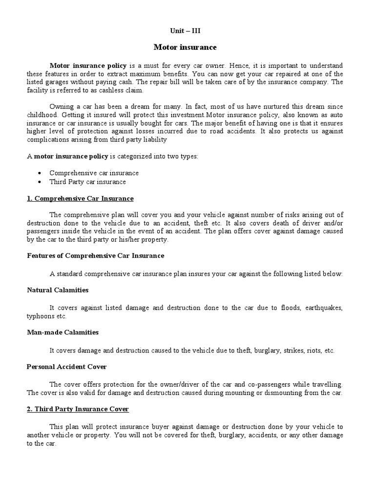 Insurance Promotion - III | PDF | Vehicle Insurance | Insurance