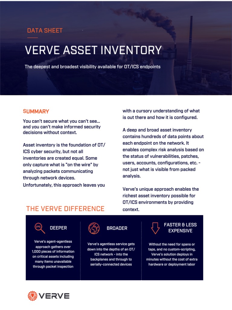 V Erve Asset Inventory: Data Sheet | PDF | Computer Network | Inventory