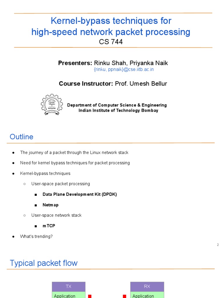 Kernel-Bypass Techniques For High-Speed Network Packet Processing | PDF | Network Interface ...