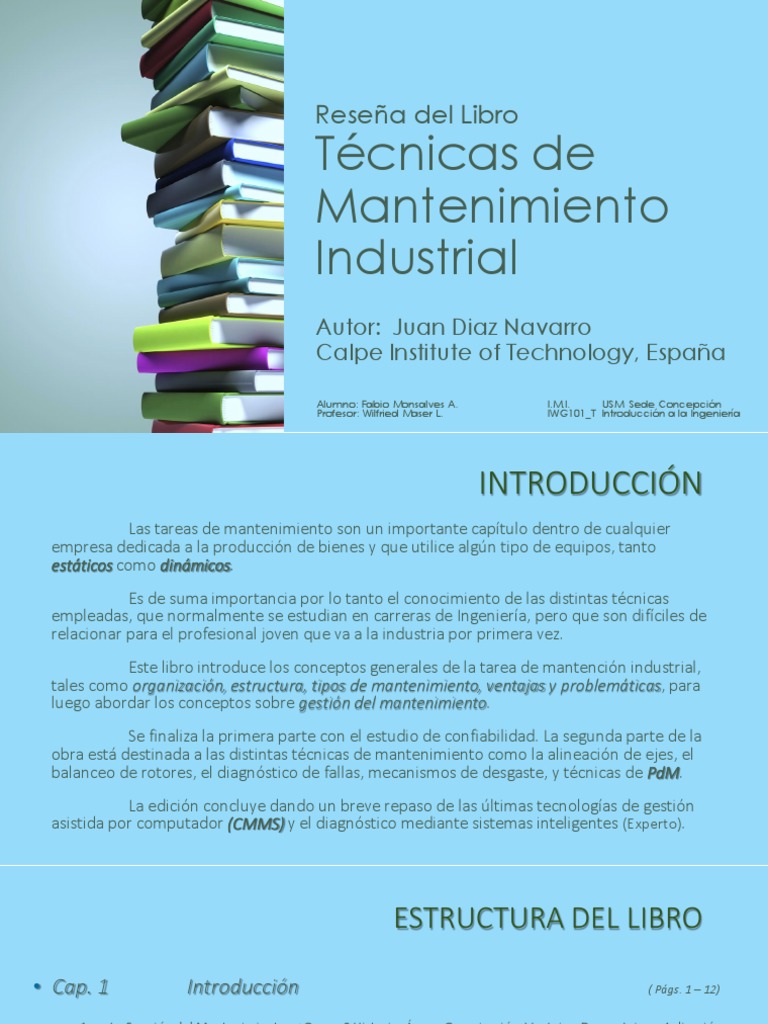 Tecnicas de Mantenimiento Industrial | PDF | Ingeniería de confiabilidad
