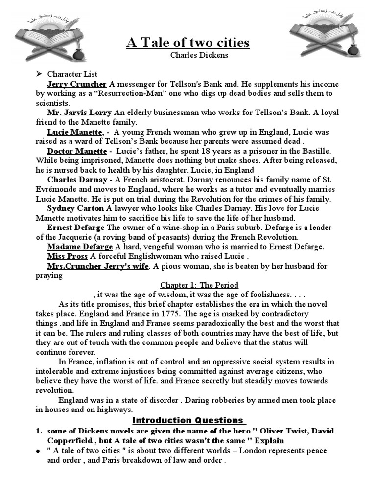 (Chapter 1 - 10) A Tale of Two Cities | PDF | A Tale Of Two Cities