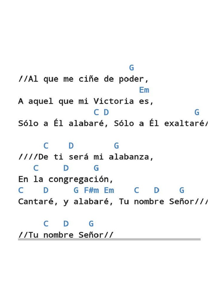 Al Que Me Ciñe de Poder | PDF