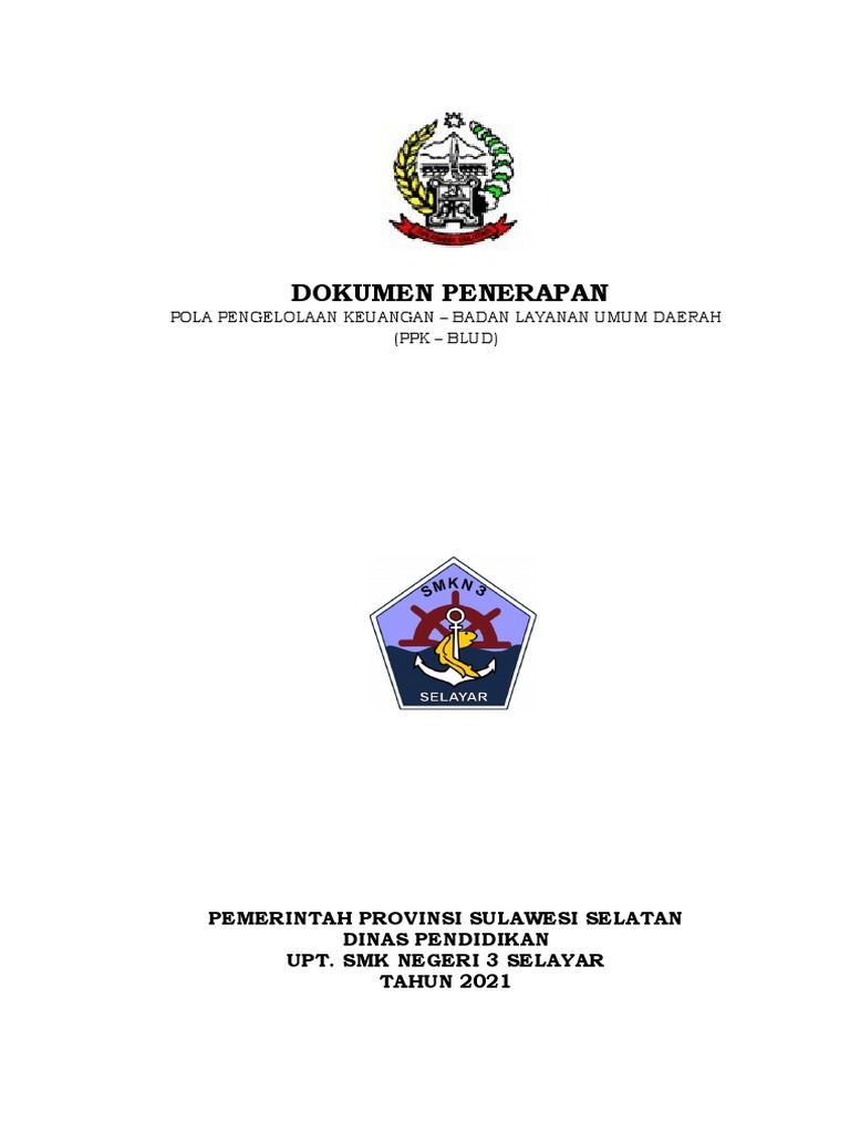 BLUD SMK Negeri 3 Selayar - Sulawesi Selatan | PDF