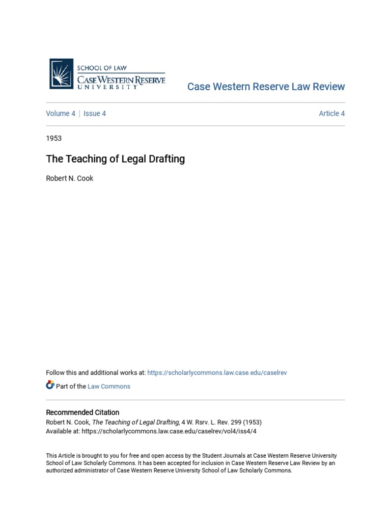 The Teaching of Legal Drafting | PDF | Lawyer | Teachers