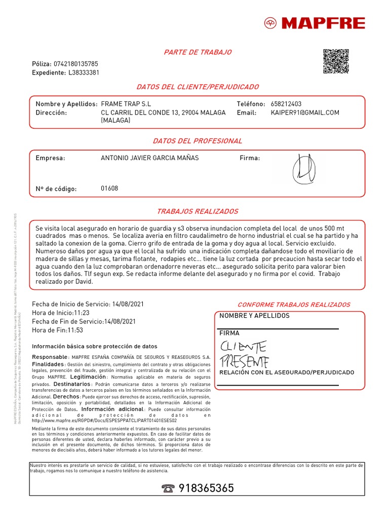 Parte Asegurado | PDF | Seguro