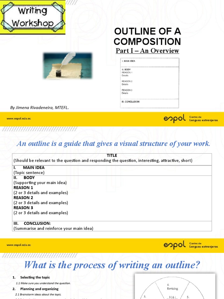 The Outline of A Composition - Part I | PDF | Word | Verb