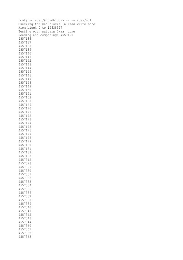 Bad Blocks | PDF | Computers