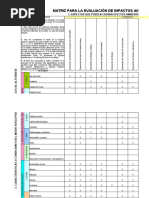 Matriz de Conesa | PDF | Evaluación de impacto ambiental | Naturaleza