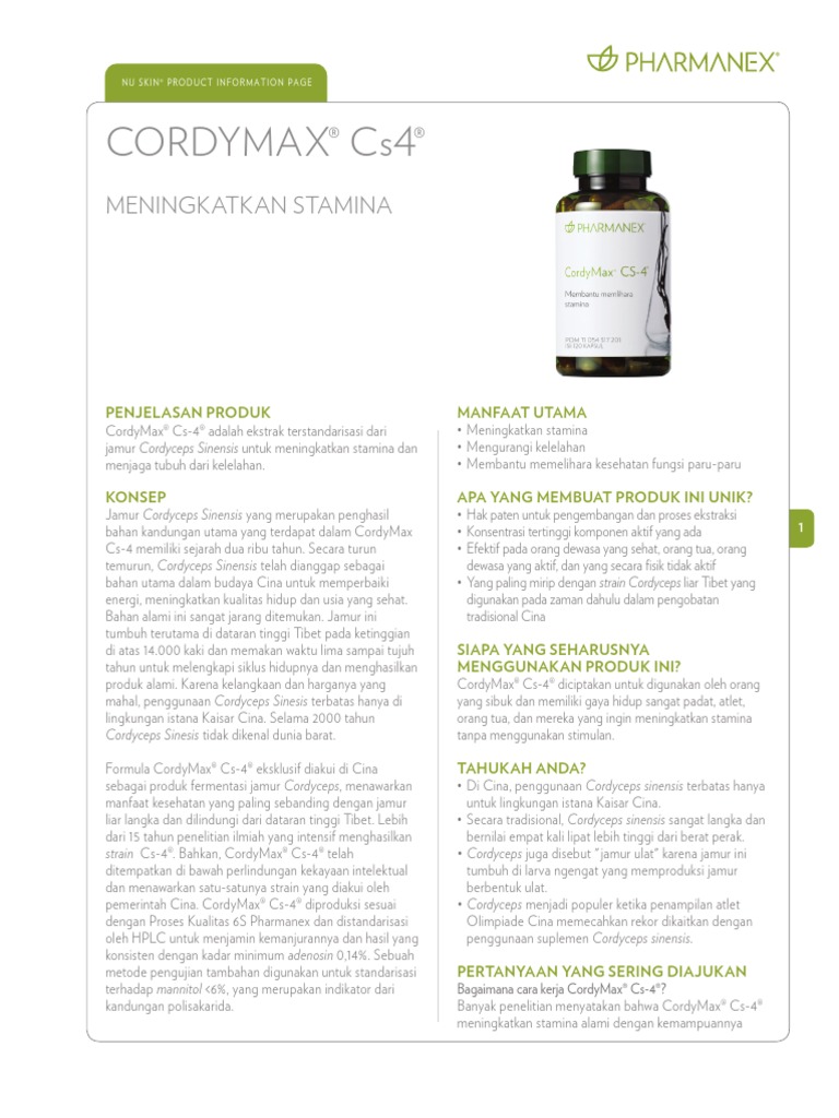 ID PIP CordyMax | PDF | Kesehatan Holistik