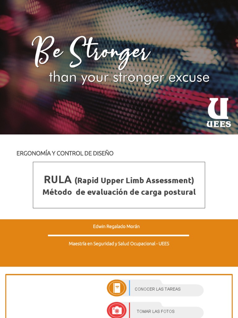 Metodo RULA | PDF | Factores humanos y ergonomía