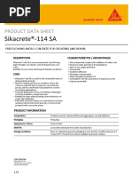 Sika PDS - E - Plastocrete 850 WP | PDF | Concrete | Building Materials