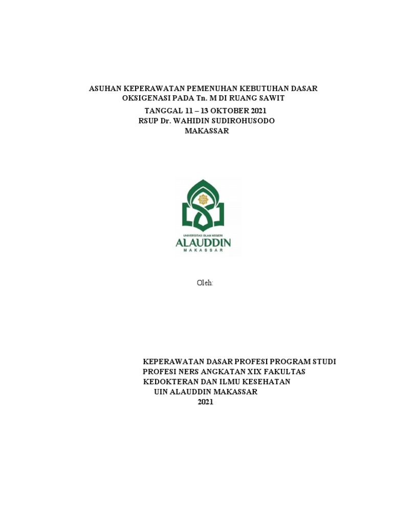 Asuhan Keperawatan Oksigenasi Tn. M | PDF