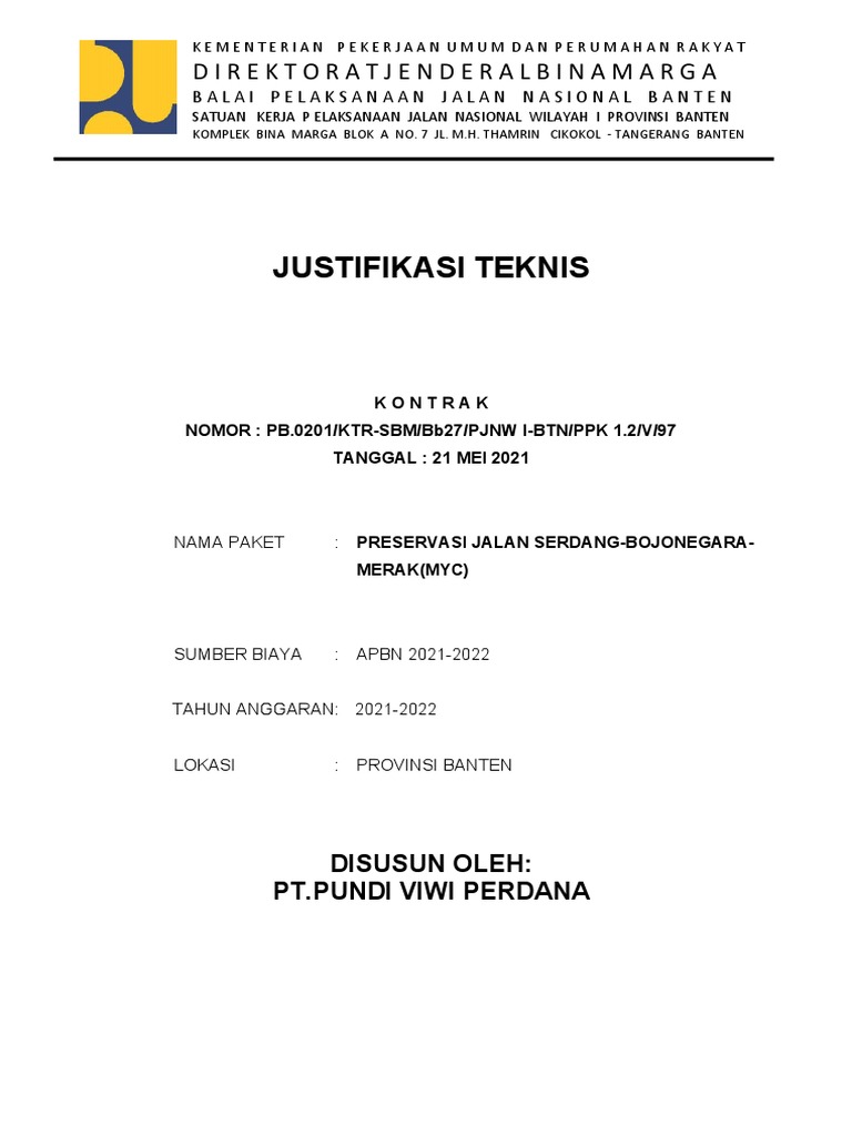 Justifikasi Teknis | PDF