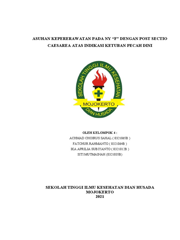 LP Askep Post SC Indikasi KPD | PDF