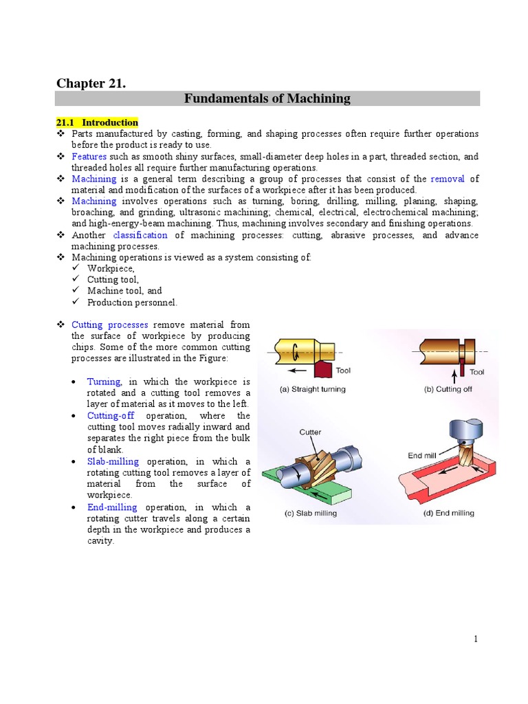 01 Fundamentals of Machining | PDF | Machining | Wear