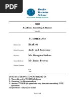 AAT Past Paper | PDF | Going Concern | Audit