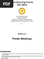 Pulverization Process in Powder Metallurgy | PDF | Mill (Grinding) | Alloy