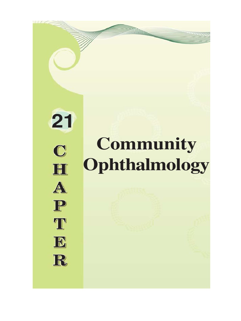 Community Ophthalmology | PDF | Visual Impairment | Preventive Healthcare