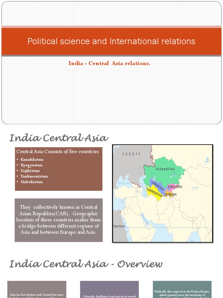 India Central Asia Pdf Central Asia International Relations