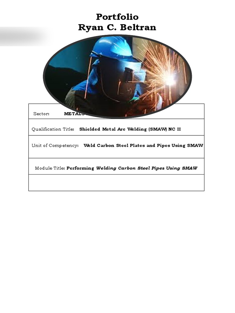 Smaw Ryan C. Beltran | PDF | Welding | Construction