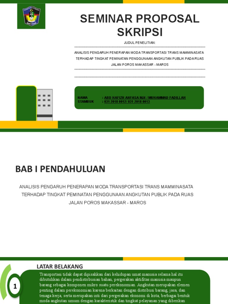 Abd - Hafizh Dan M.fadillah PPT (Proposal) | PDF