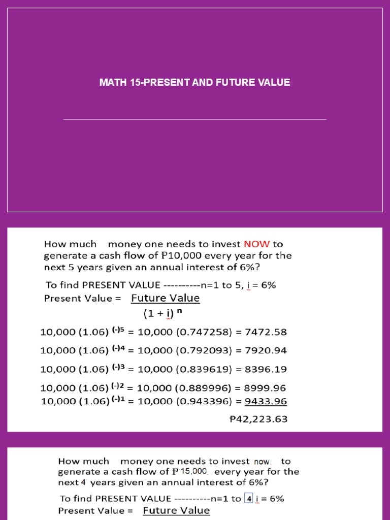 MATH 15-W7-NET PRESENT VALUE (NPV) - Nov.26,2021 | PDF | Net Present ...