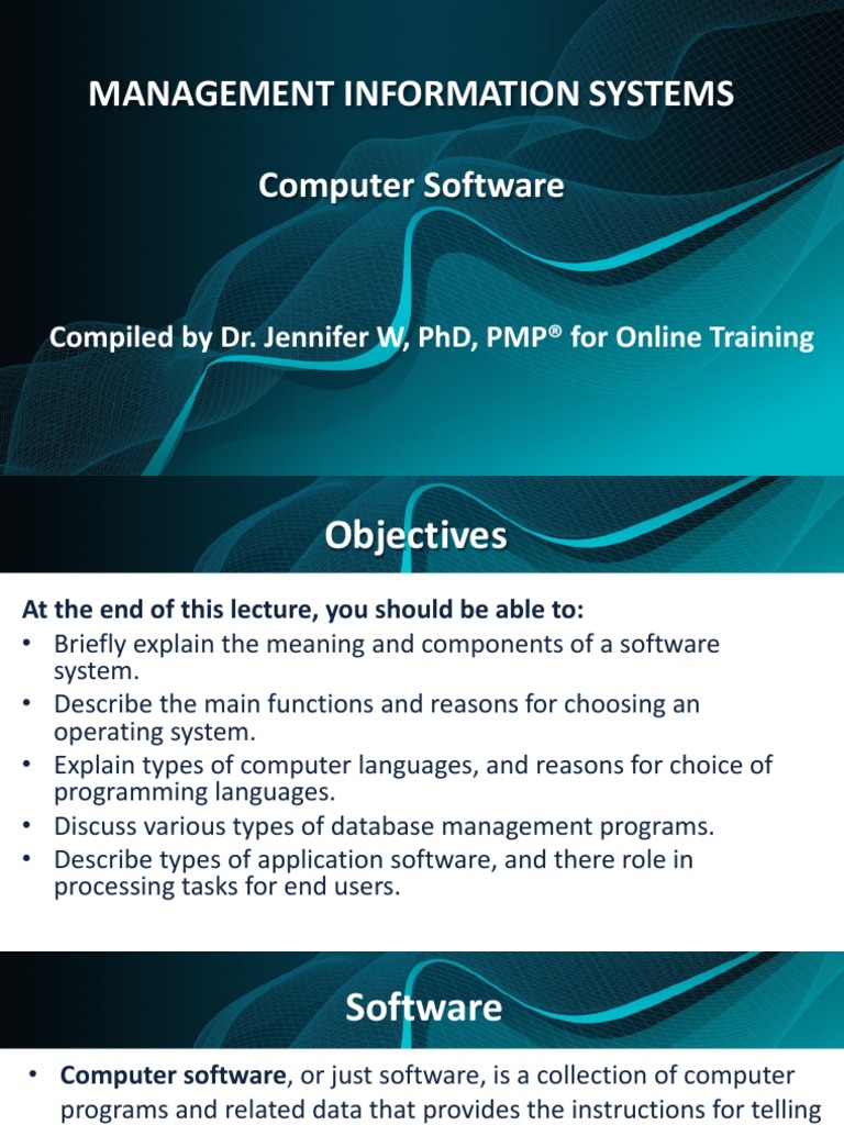 MIS_Computer Software | PDF | Operating System | Software