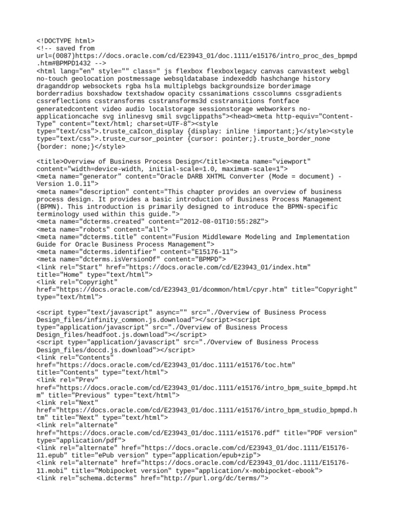 Overview of Business Process Design | PDF | Business Process Management ...