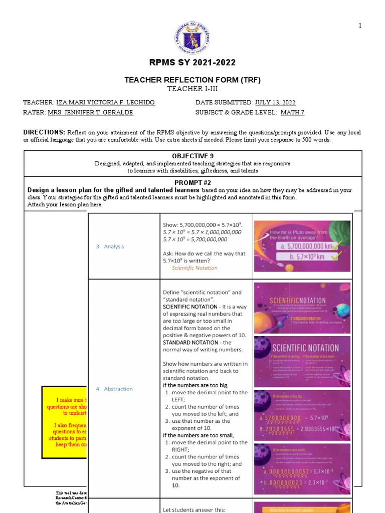 Teacher Reflection on Gifted Learners | PDF | Intellectual Giftedness ...