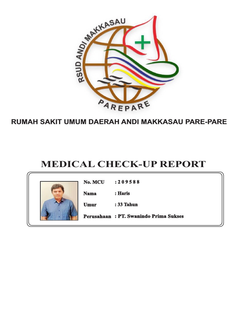Medical Check-Up Report: Rumah Sakit Umum Daerah Andi Makkasau Pare ...