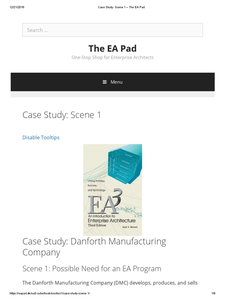 Case Study - Scene 1 - The EA Pad | PDF | Inventory | Decision Making