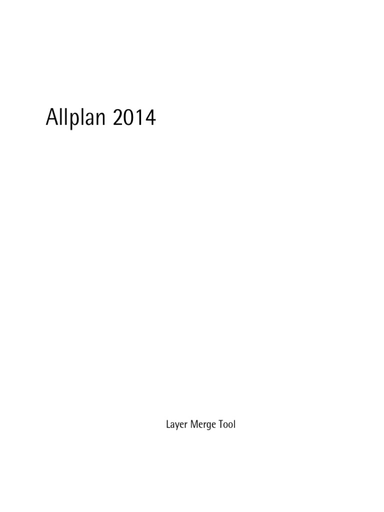 LayerMerge Allplan | Download Free PDF | Computer File | Computing