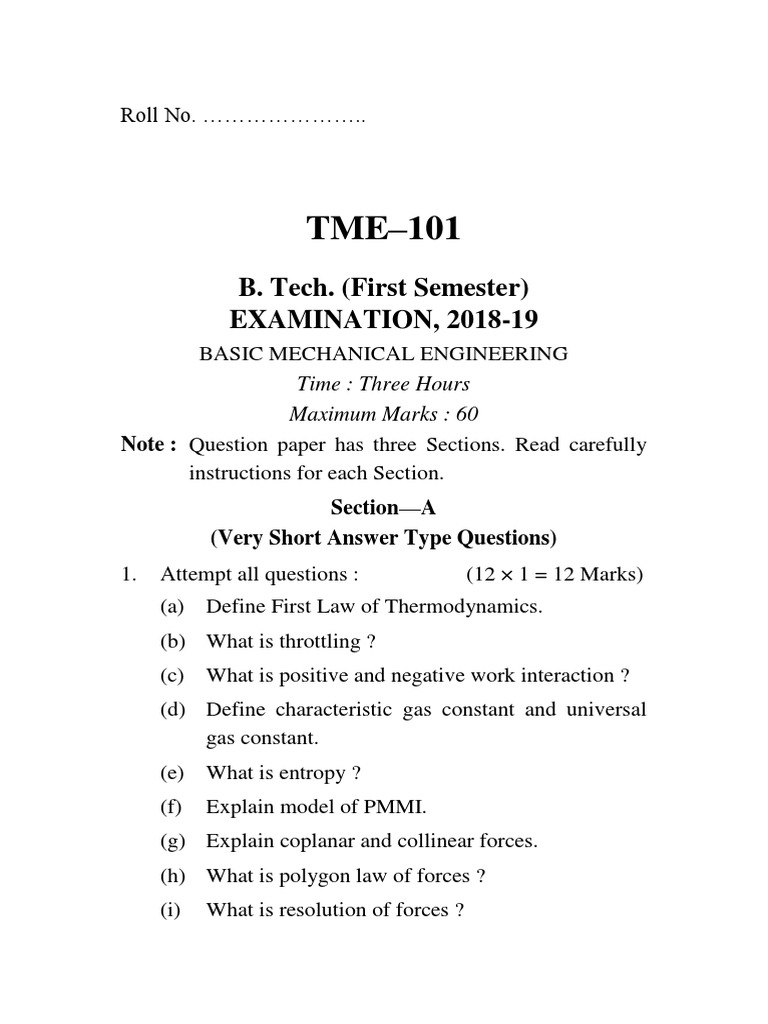 BASIC MECHANICAL ENGINEERING | PDF | Heat | Entropy