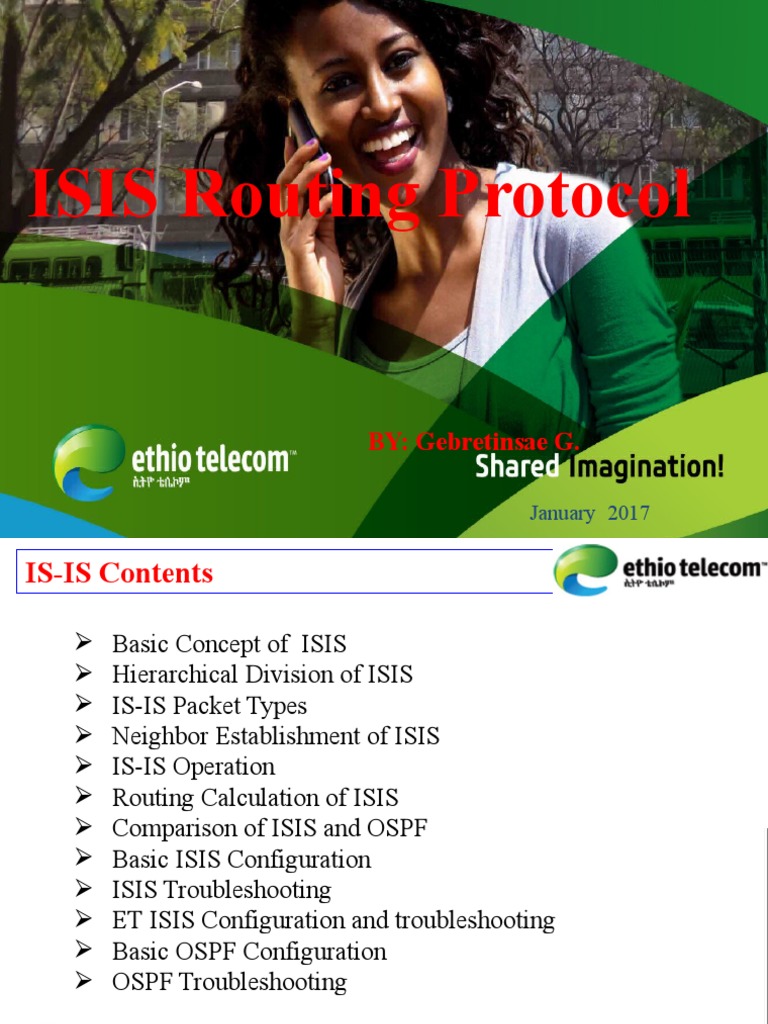 ISIS Protocol Principle and Configuration | PDF | Osi Protocols ...