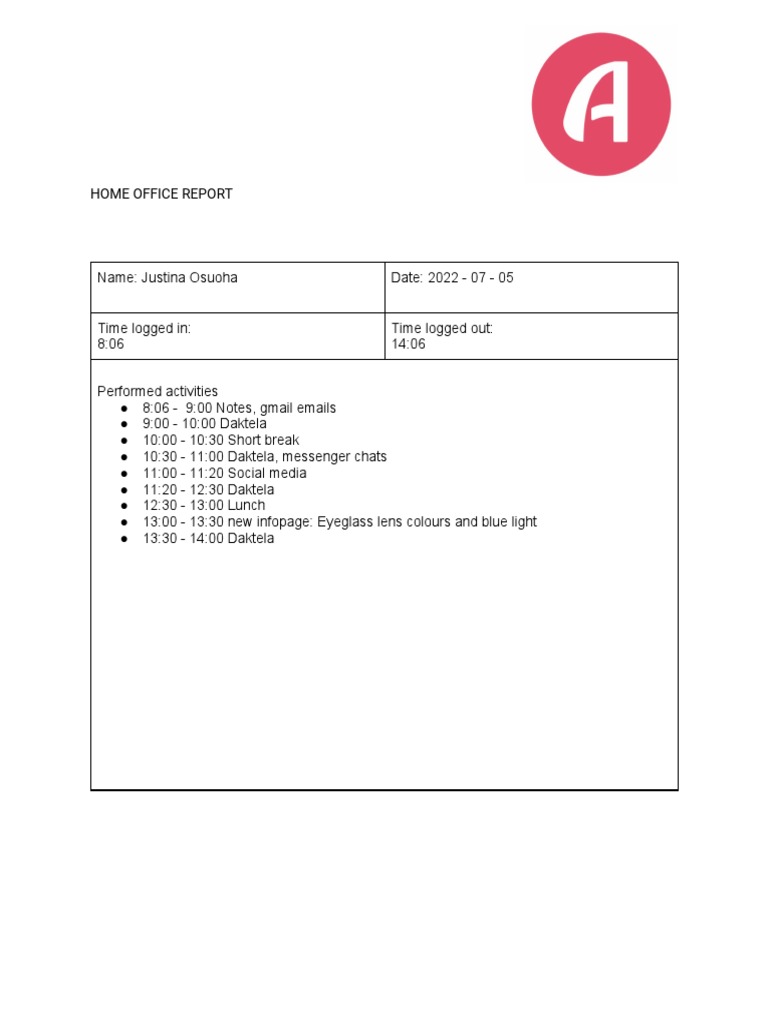 HO Report 2022 07 05 Justina Home Office Report | PDF | Social Science