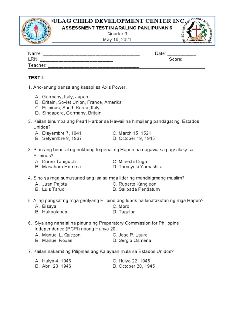 Assessment in AP 6 | PDF