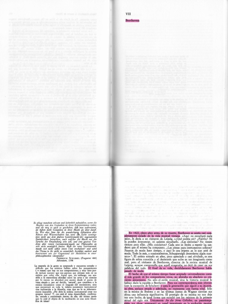 Charles Rosen - Beethoven (En 'El Estilo Clásico') | PDF | Ludwig Van ...