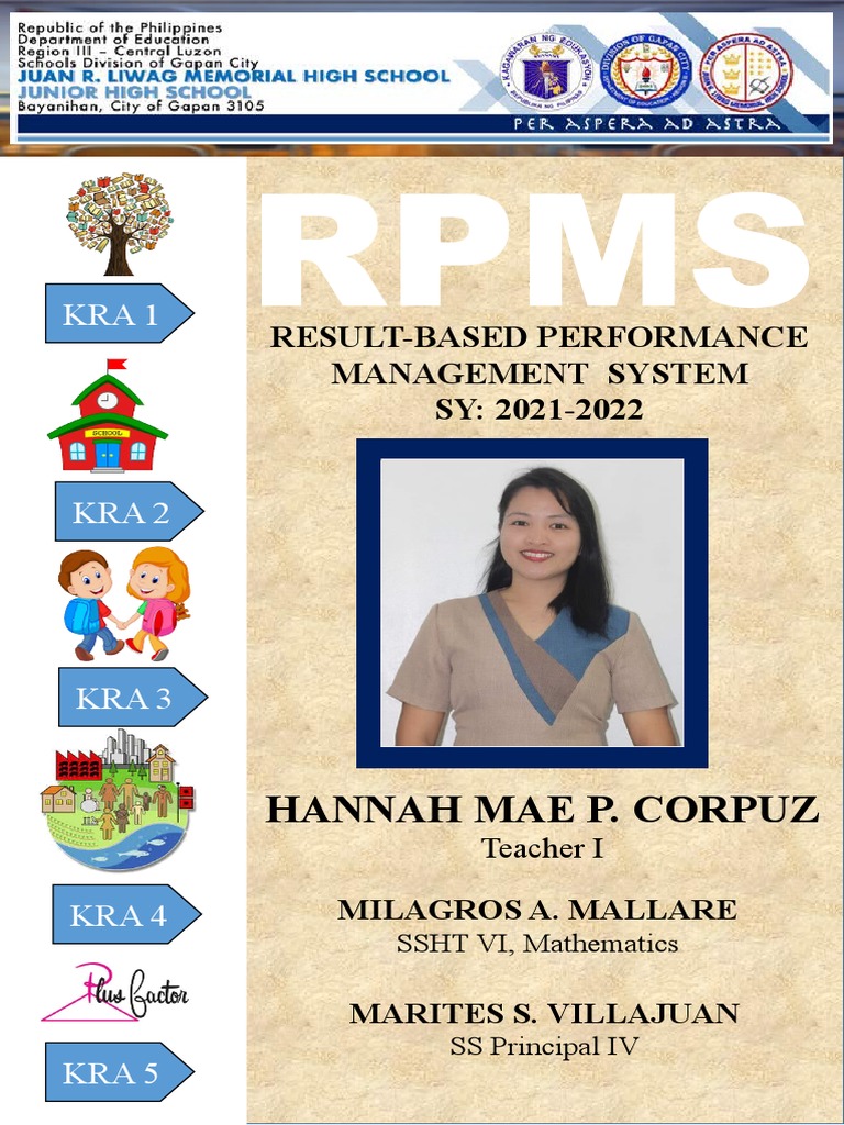Rpms-Ipcrf Cover Page (Ti-Tiii) | PDF | Teaching Method | Learning
