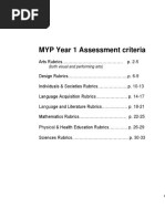 Year 8 U3 Visual Arts Myp Assessment Task and Rubric 7 | PDF | Rubric ...