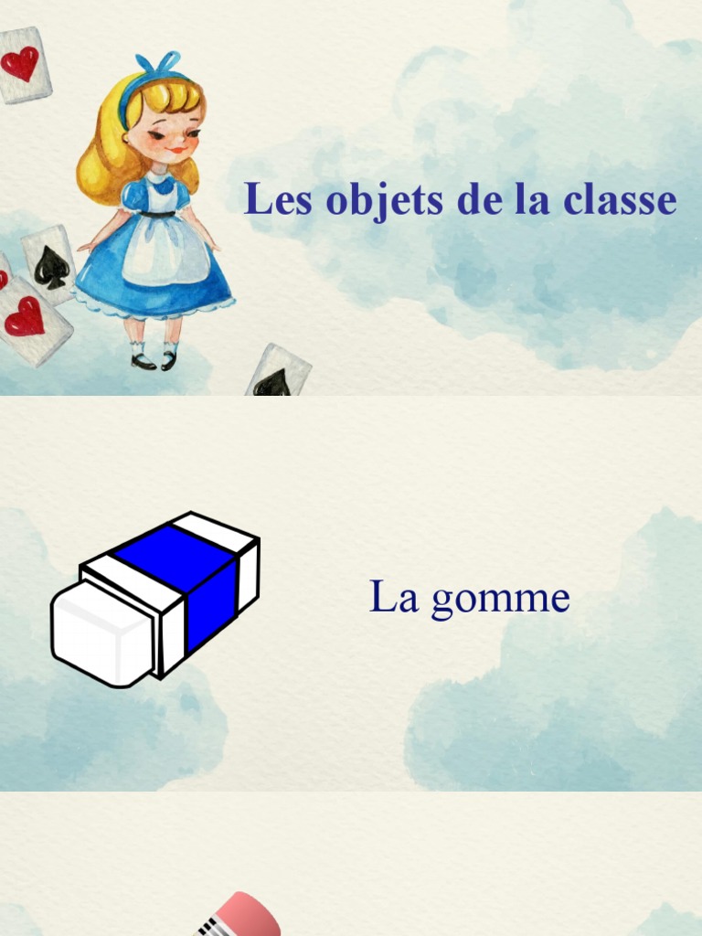 Objets de la classe en français | PDF