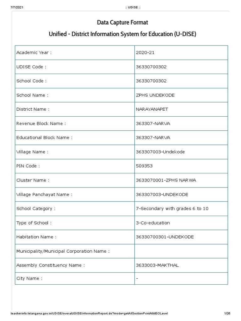 Data Capture Format Unified - District Information System For Education ...
