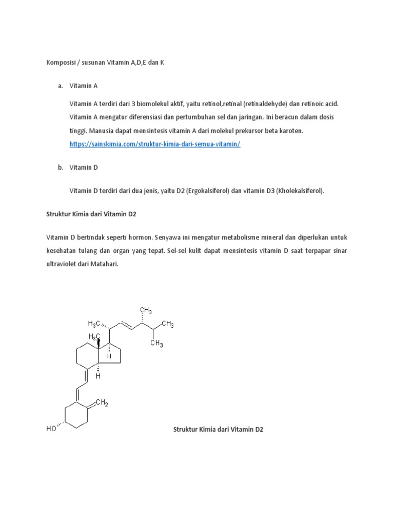 Komposisi Vitamin | PDF