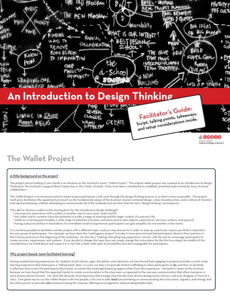 Design Thinking: Wallet Project Guide | PDF | Design Thinking | Empathy