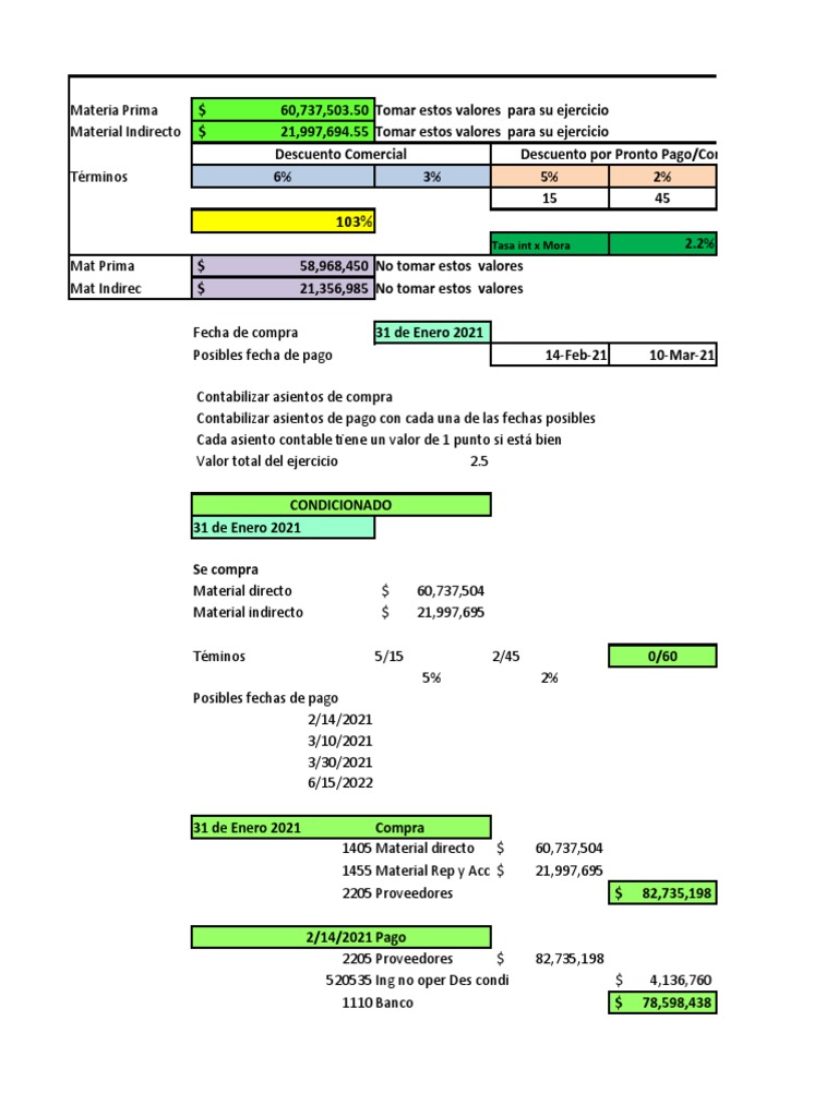 Jairo Moncada Examen Descuentos Tarjeta Control Salarios | PDF