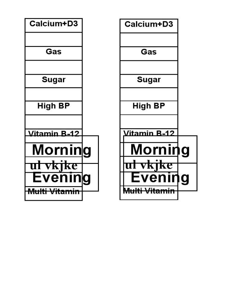 Medicine Slips | PDF