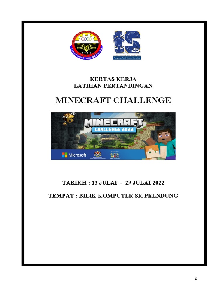 Kertas Kerja Latihan Minecraft | PDF