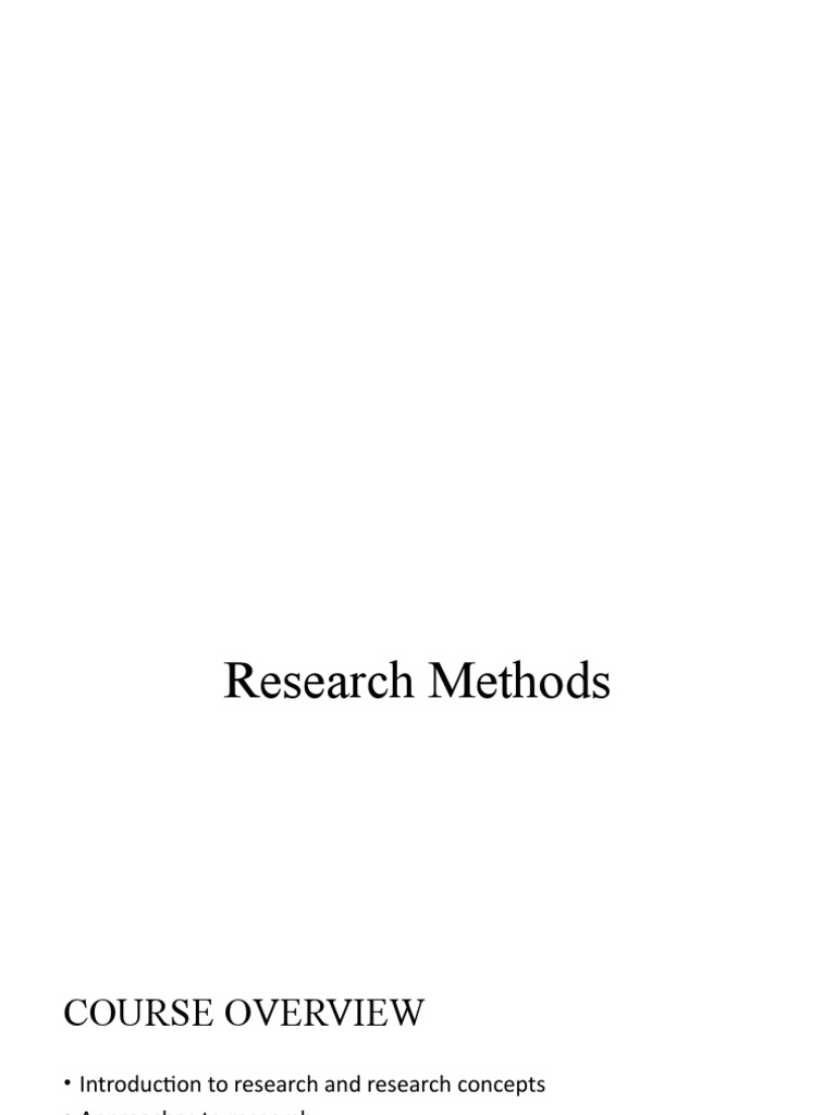 Research Design and Development Lectures 1-1 | PDF | Survey Methodology ...