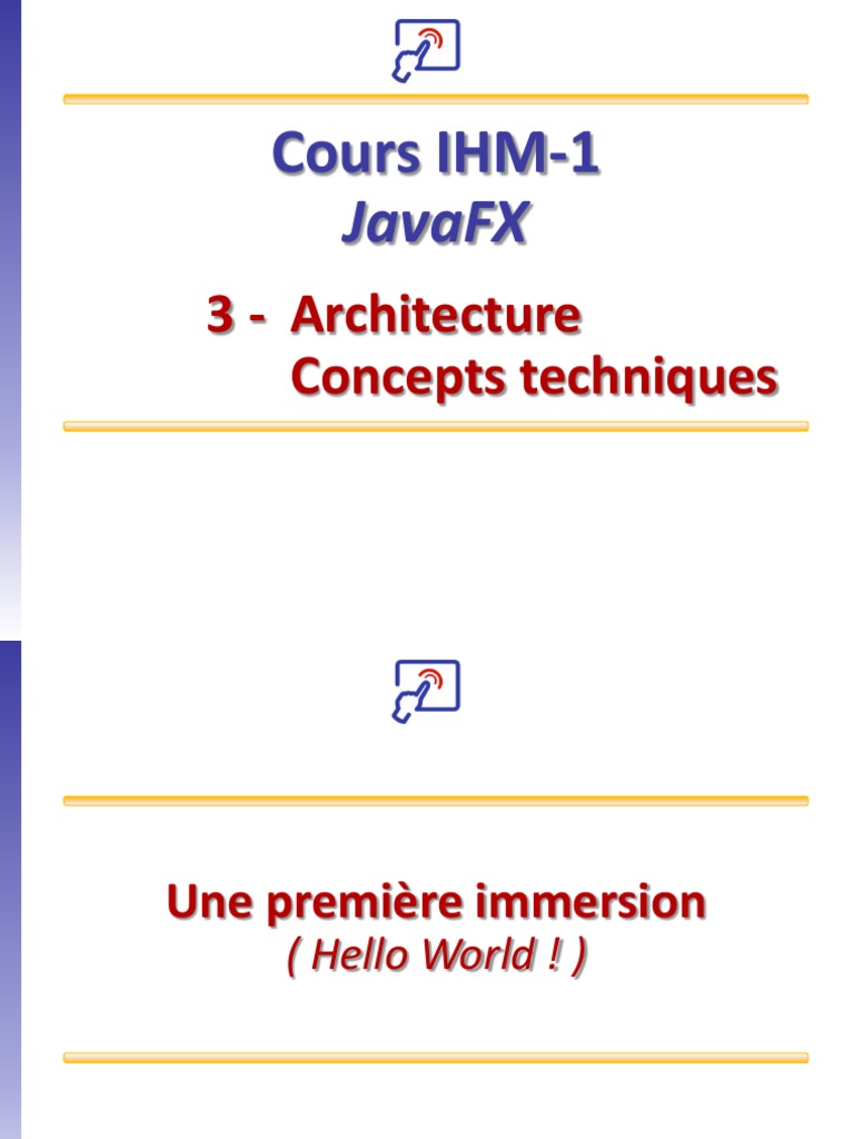 Architecture et Concepts de JavaFX | PDF | Java (Langage de programmation) | Interface graphique