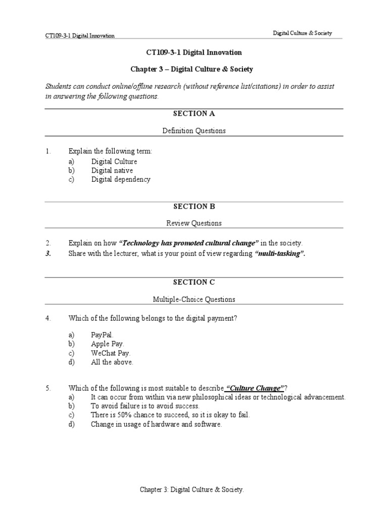Defining Digital Culture and Learning | PDF | Learning | Education Theory